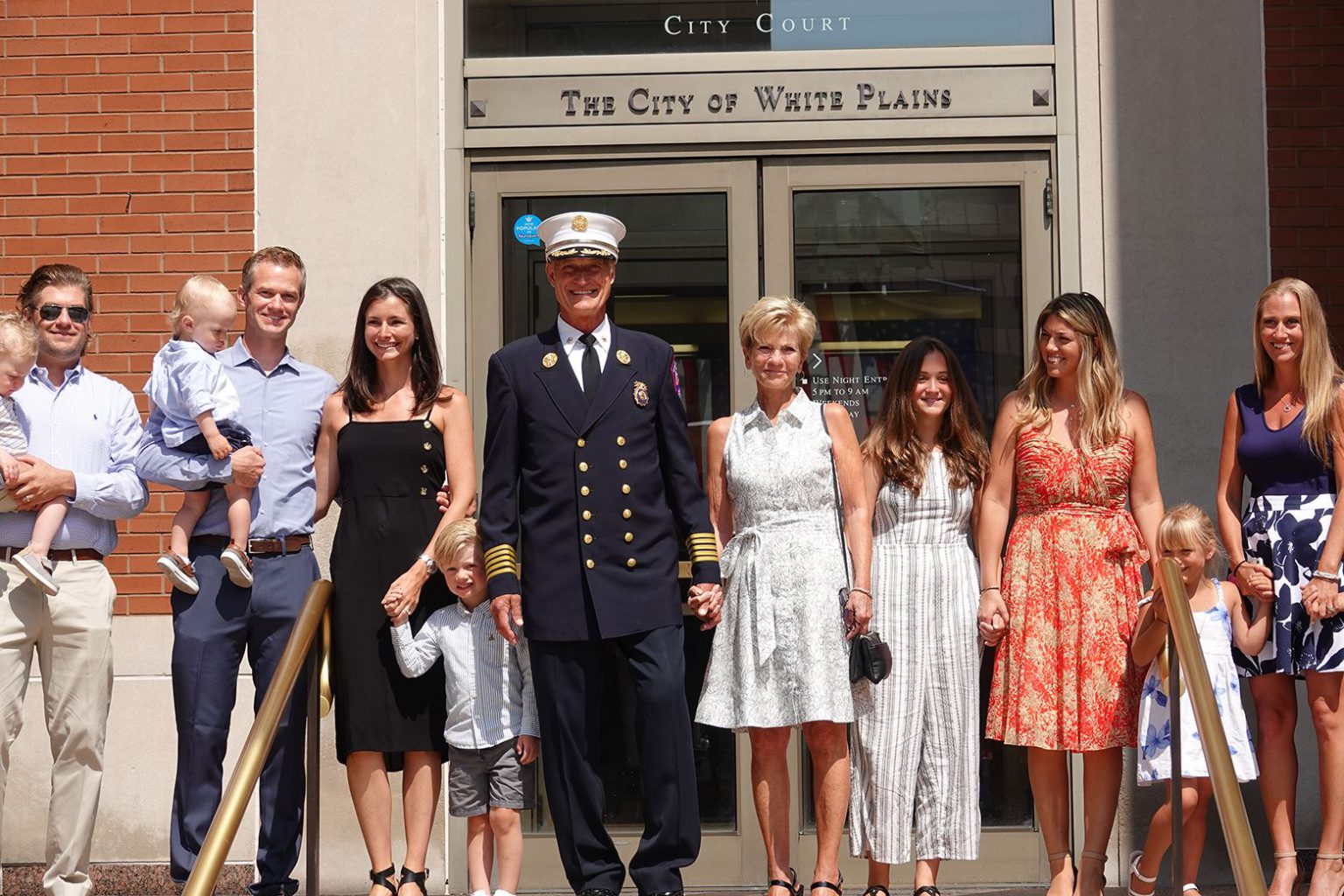 RICHARD LYMAN WHITE PLAINS FIRE CHIEF RETIRES AFTER 45 YEARS- 18 YEARS ...